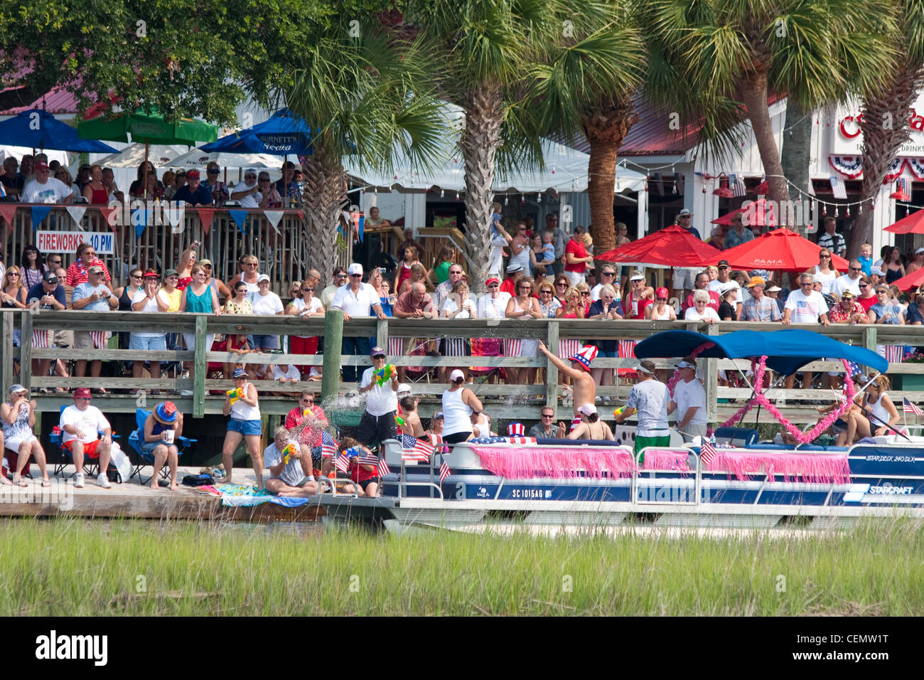 4th of July Boat Parade in Myrtle beach South Carolina USA Stock Photo ...