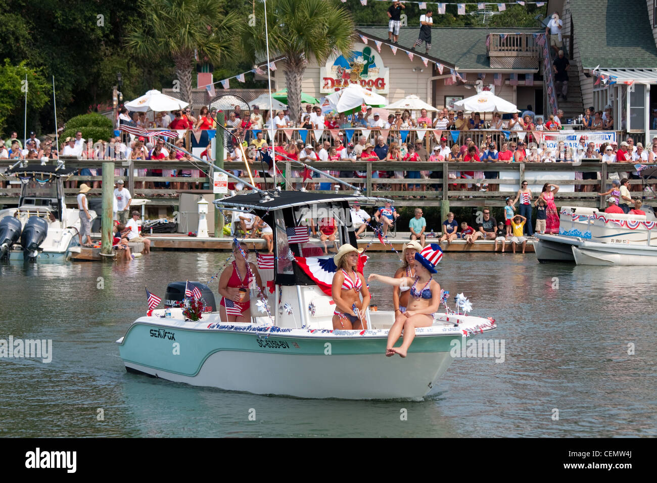 4th of July Boat Parade in Myrtle beach South Carolina USA Stock Photo ...