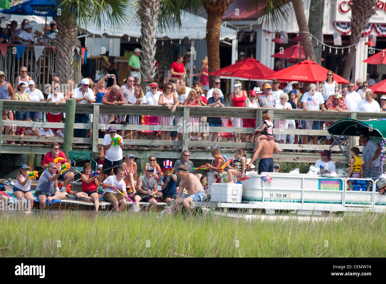 4th of July Boat Parade in Myrtle beach South Carolina USA Stock Photo ...