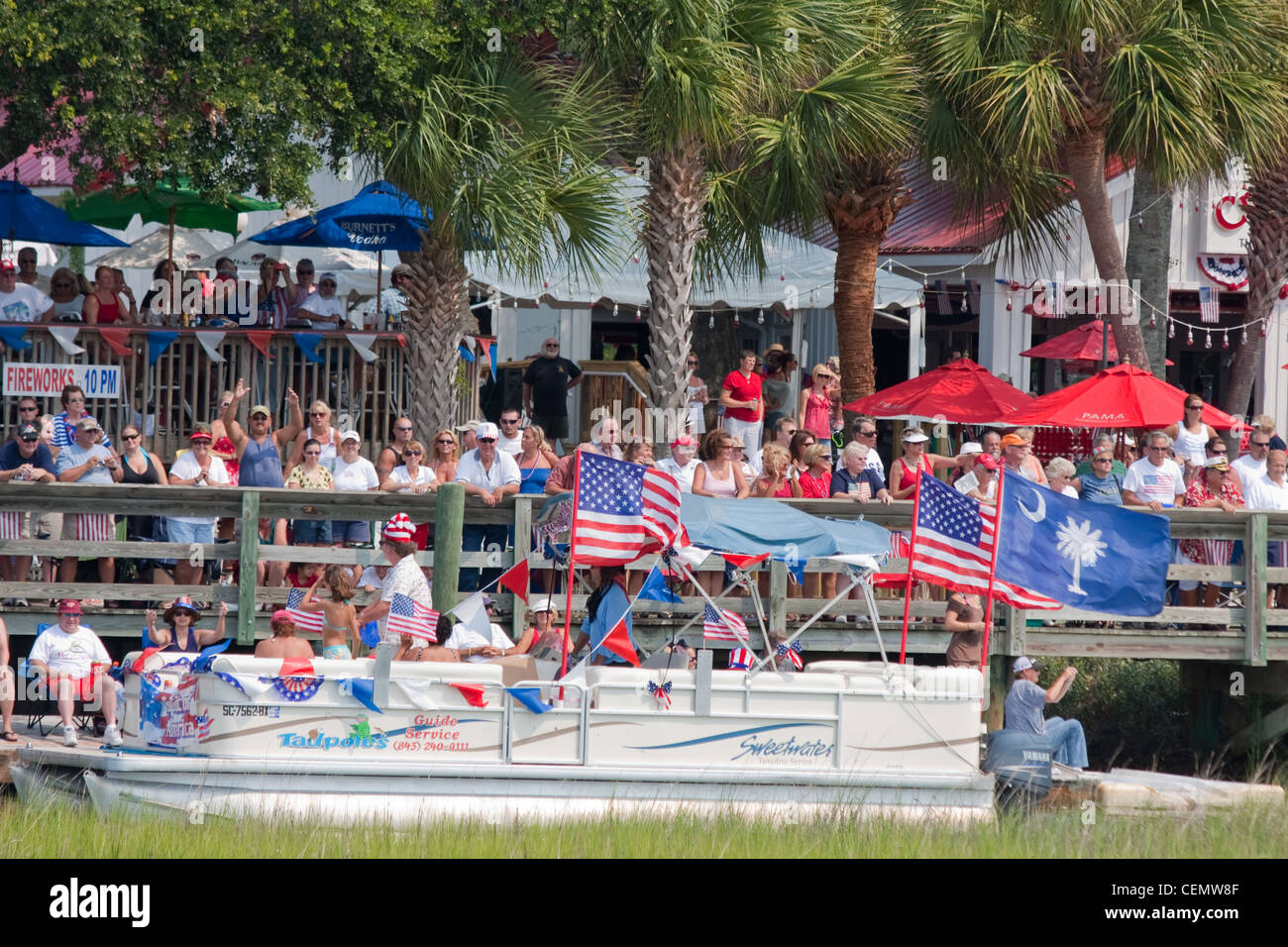 4th of July Boat Parade in Myrtle beach South Carolina USA Stock Photo ...
