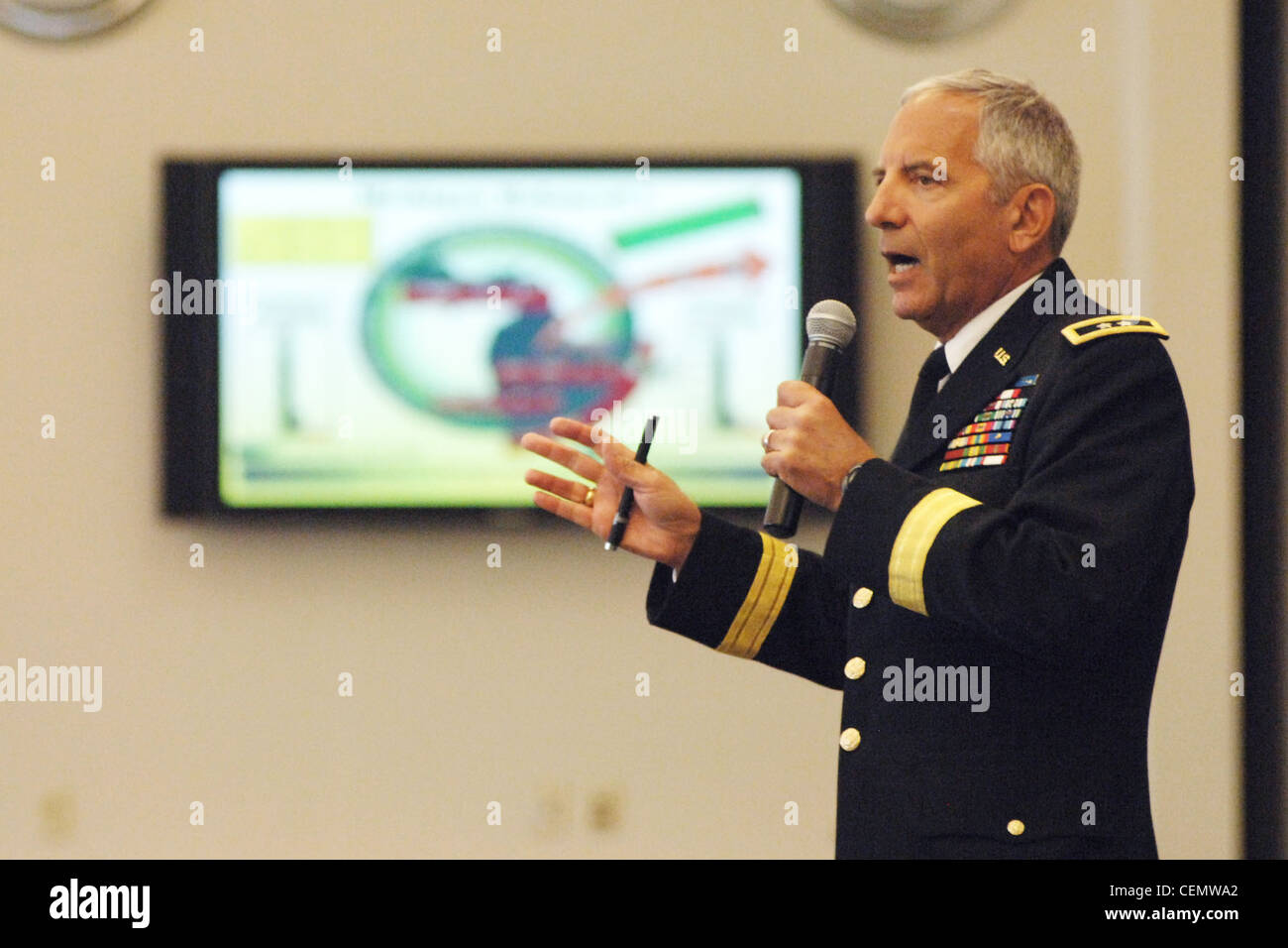 Major Gen. Gregory J. Vadnais, adjutant general of Michigan, makes a ...