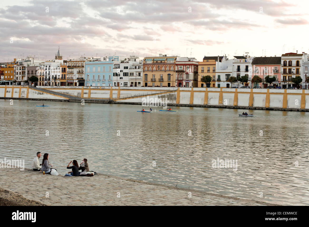 Triana district and river in Seville Stock Photo - Alamy