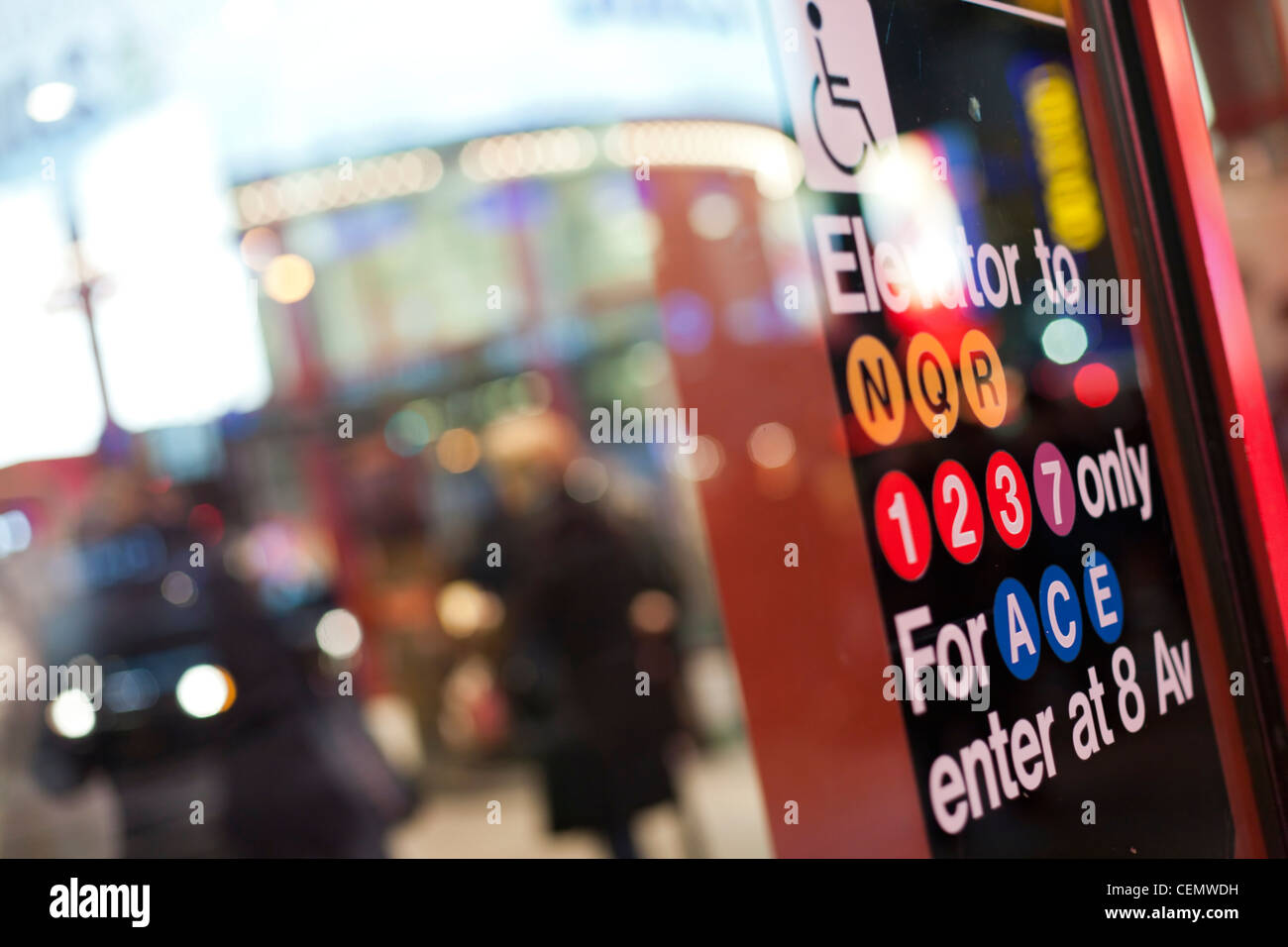 Times square 42nd street subway station hi-res stock photography and ...