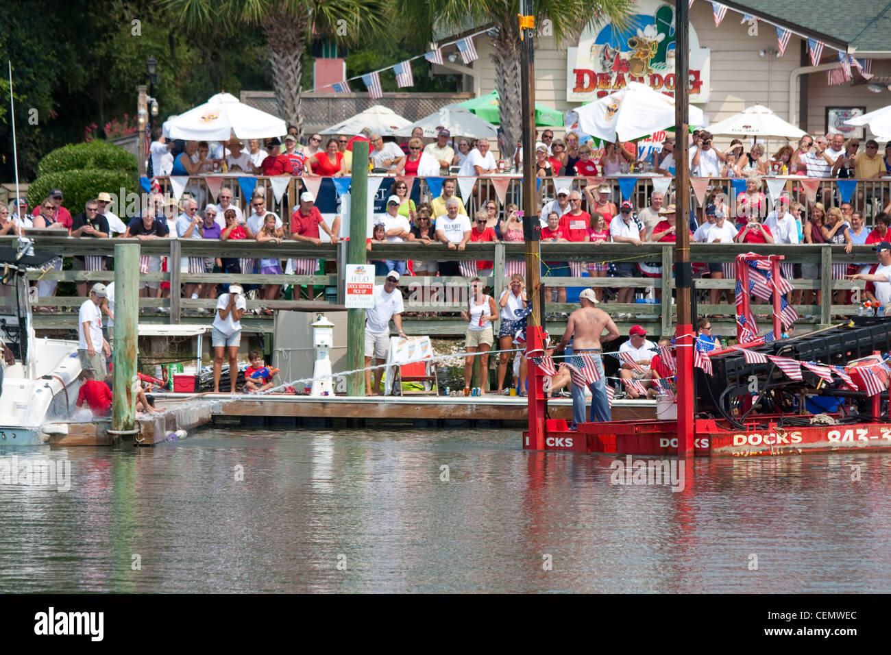 4th of July Boat Parade in Myrtle beach South Carolina USA Stock Photo ...