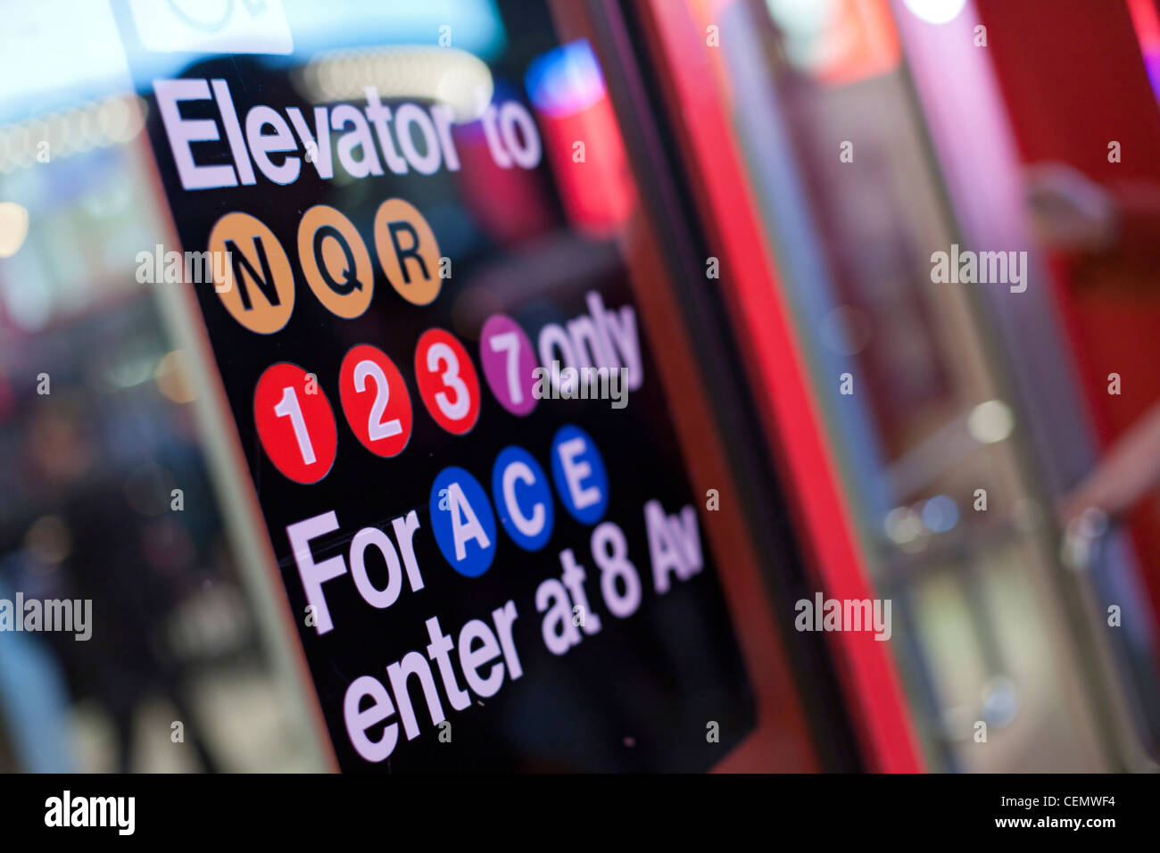 Times square 42nd street subway station hi-res stock photography and ...
