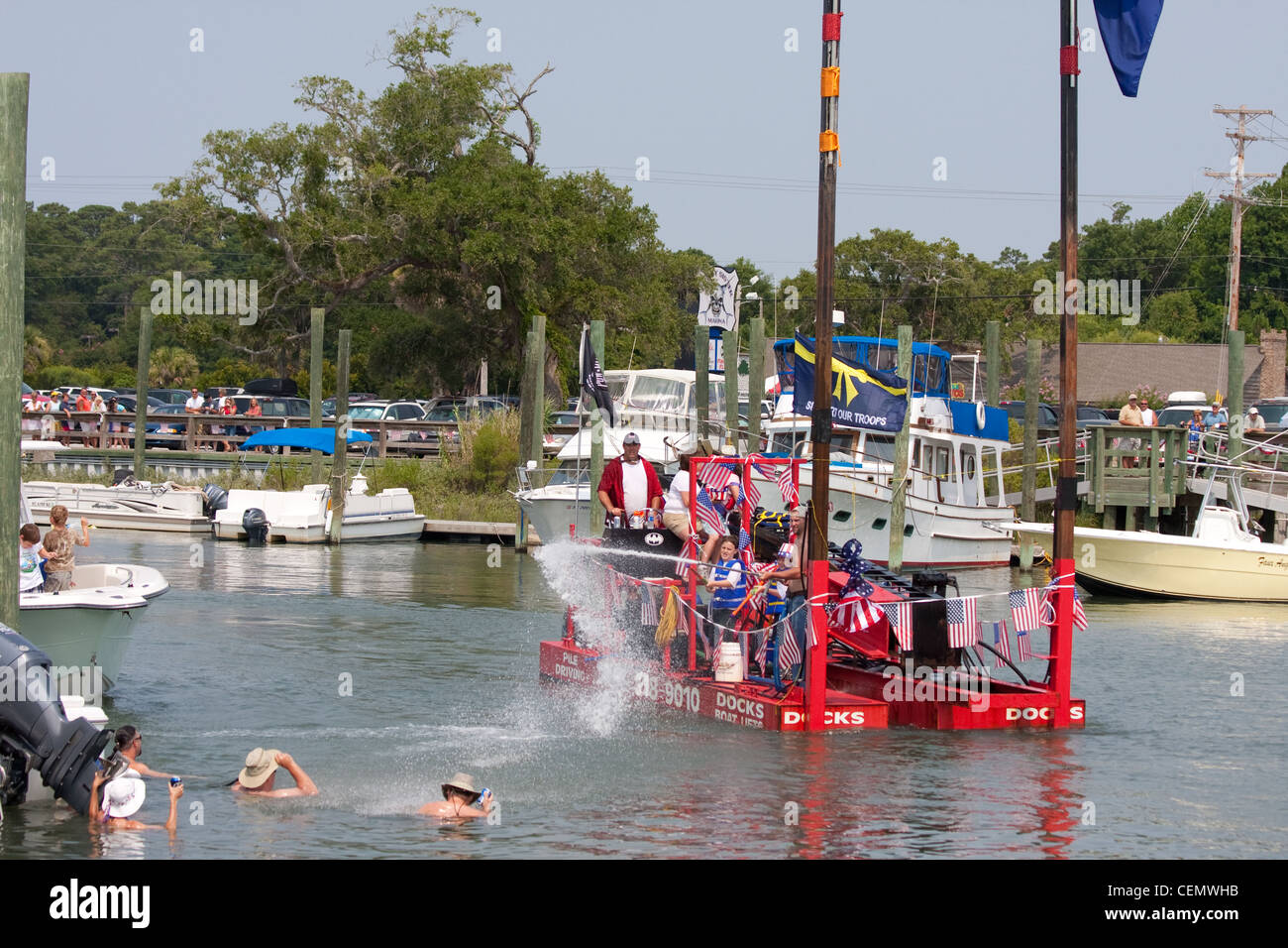 4th of July Boat Parade in Myrtle beach South Carolina USA Stock Photo ...