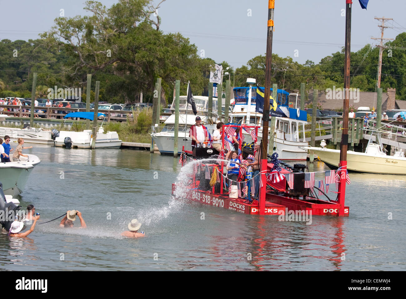 4th of July Boat Parade in Myrtle beach South Carolina USA Stock Photo ...