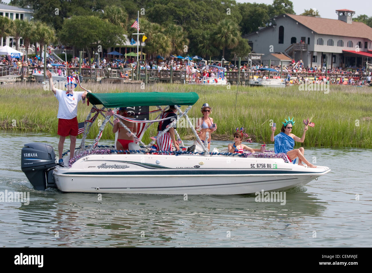 4th of July Boat Parade in Myrtle beach South Carolina USA Stock Photo ...