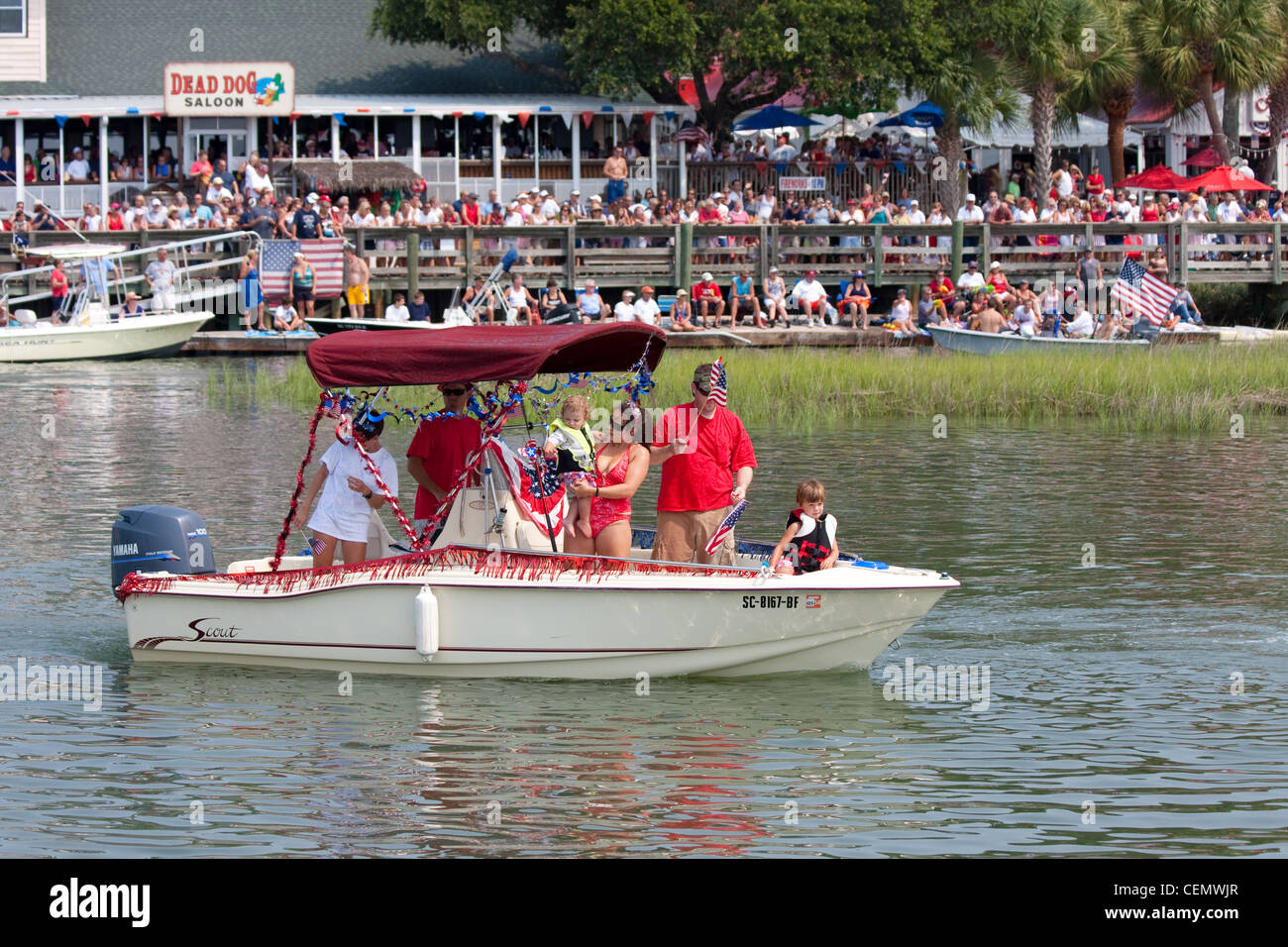 4th of July Boat Parade in Myrtle beach South Carolina USA Stock Photo ...
