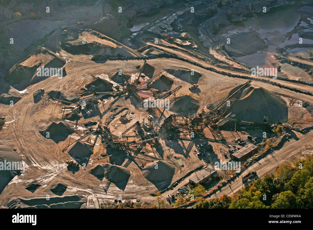 aerial of sandpit Stock Photo - Alamy