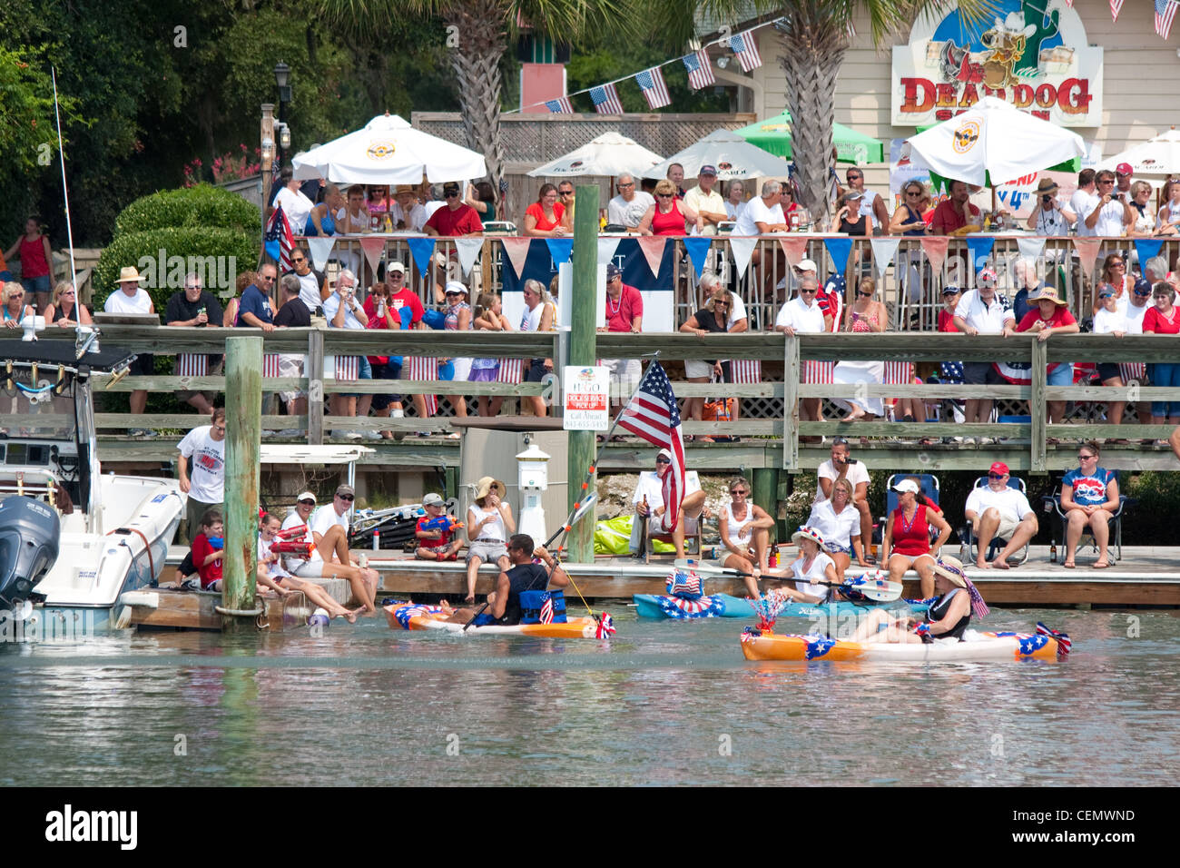 4th of July Boat Parade in Myrtle beach South Carolina USA Stock Photo ...