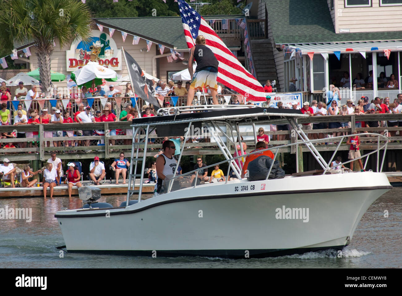 4th of July Boat Parade in Myrtle beach South Carolina USA Stock Photo ...