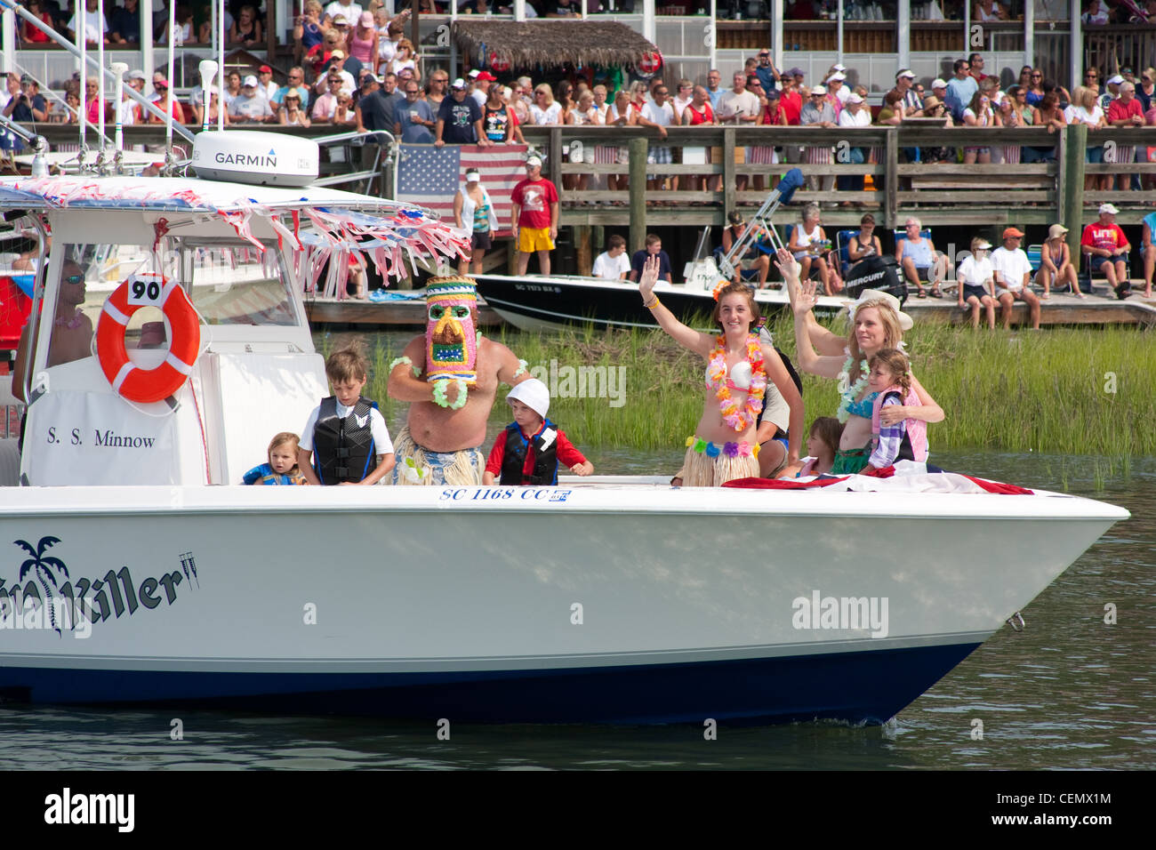 4th of July Boat Parade in Myrtle beach South Carolina USA Stock Photo ...
