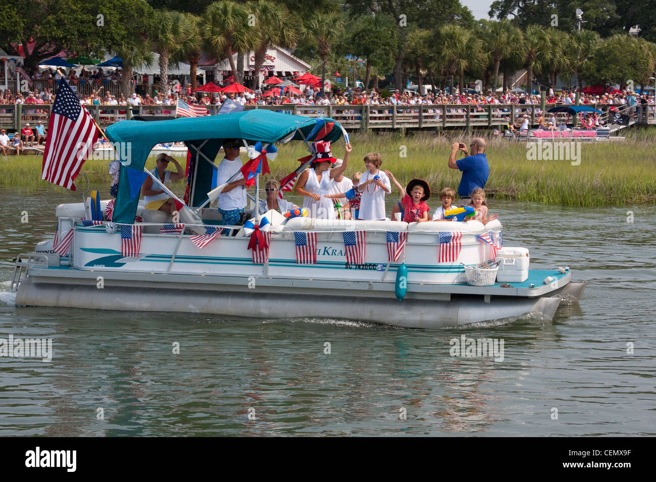 4th of July Boat Parade in Myrtle beach South Carolina USA Stock Photo ...