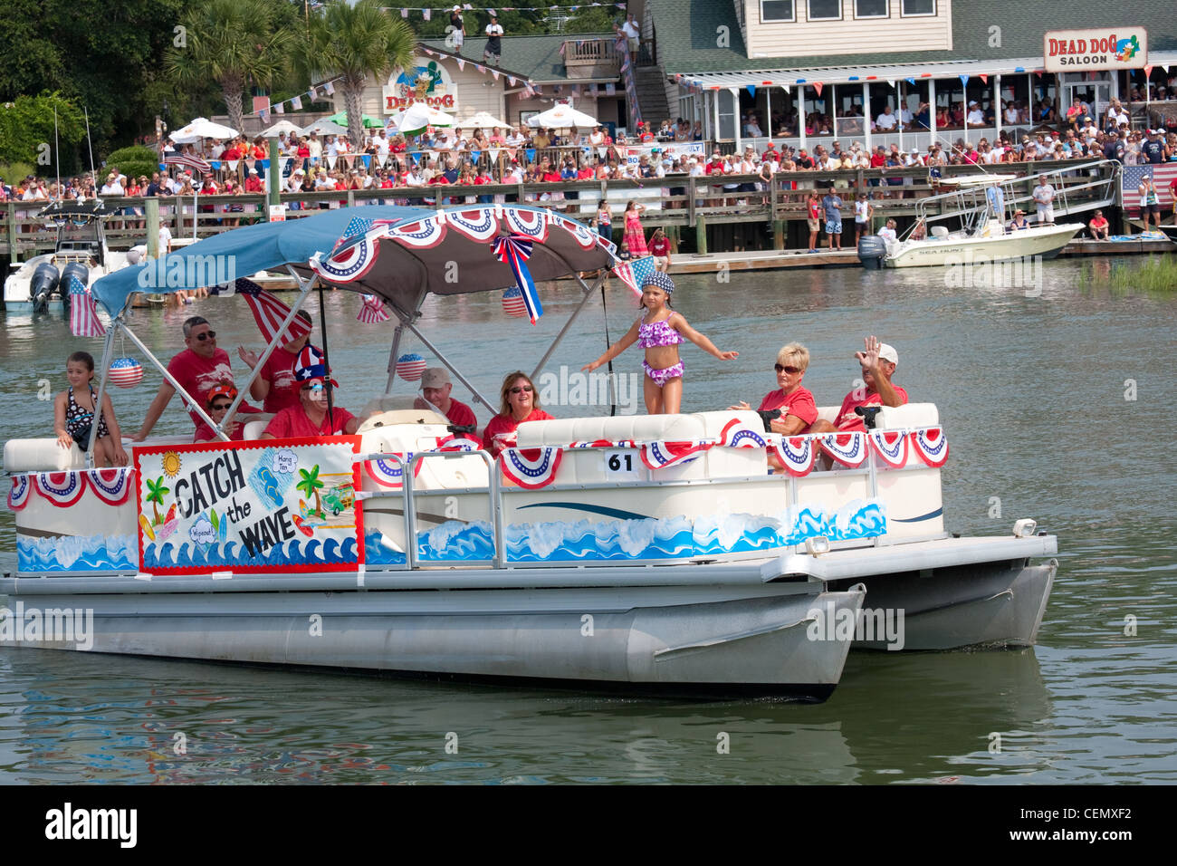 4th of July Boat Parade in Myrtle beach South Carolina USA Stock Photo ...