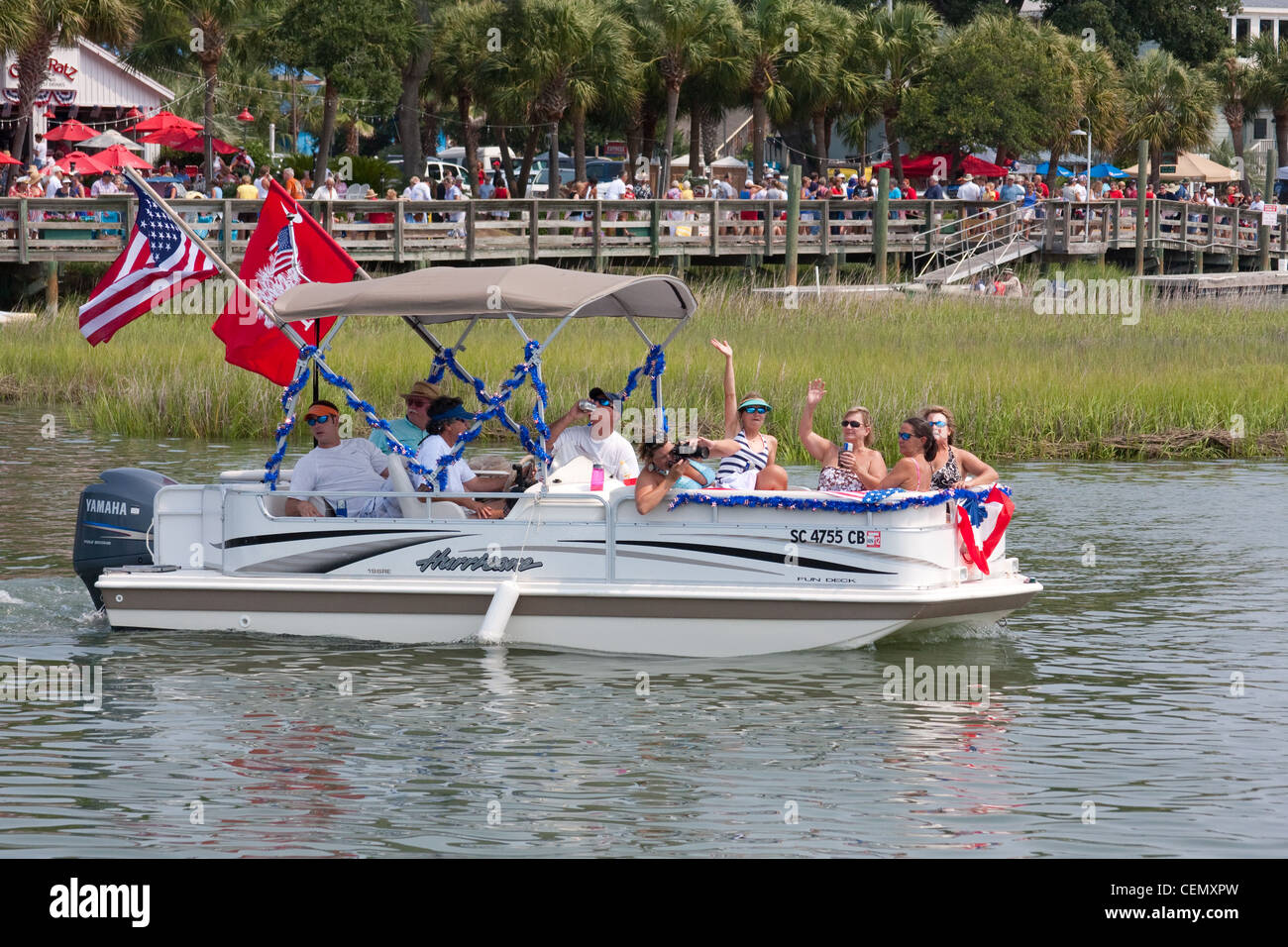 4th of July Boat Parade in Myrtle beach South Carolina USA Stock Photo ...