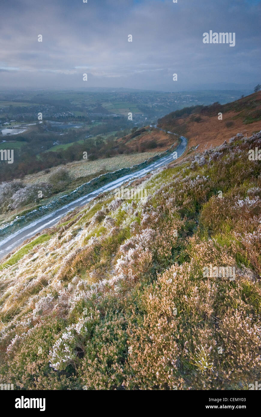 Scene from Meal Hill above Jackson Bridge on the Kirklees Way in Last ...