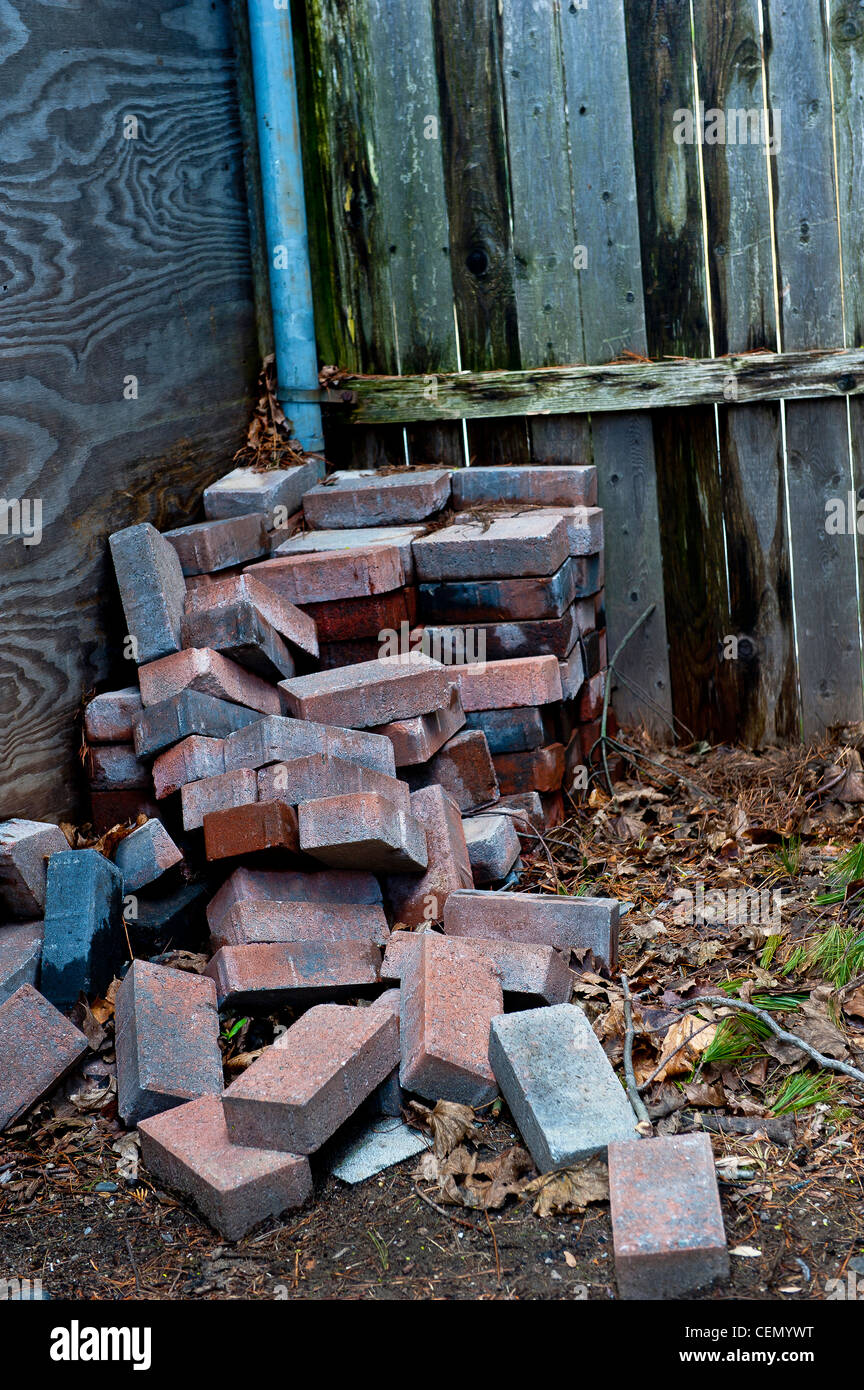 pile of discarded bricks Stock Photo - Alamy