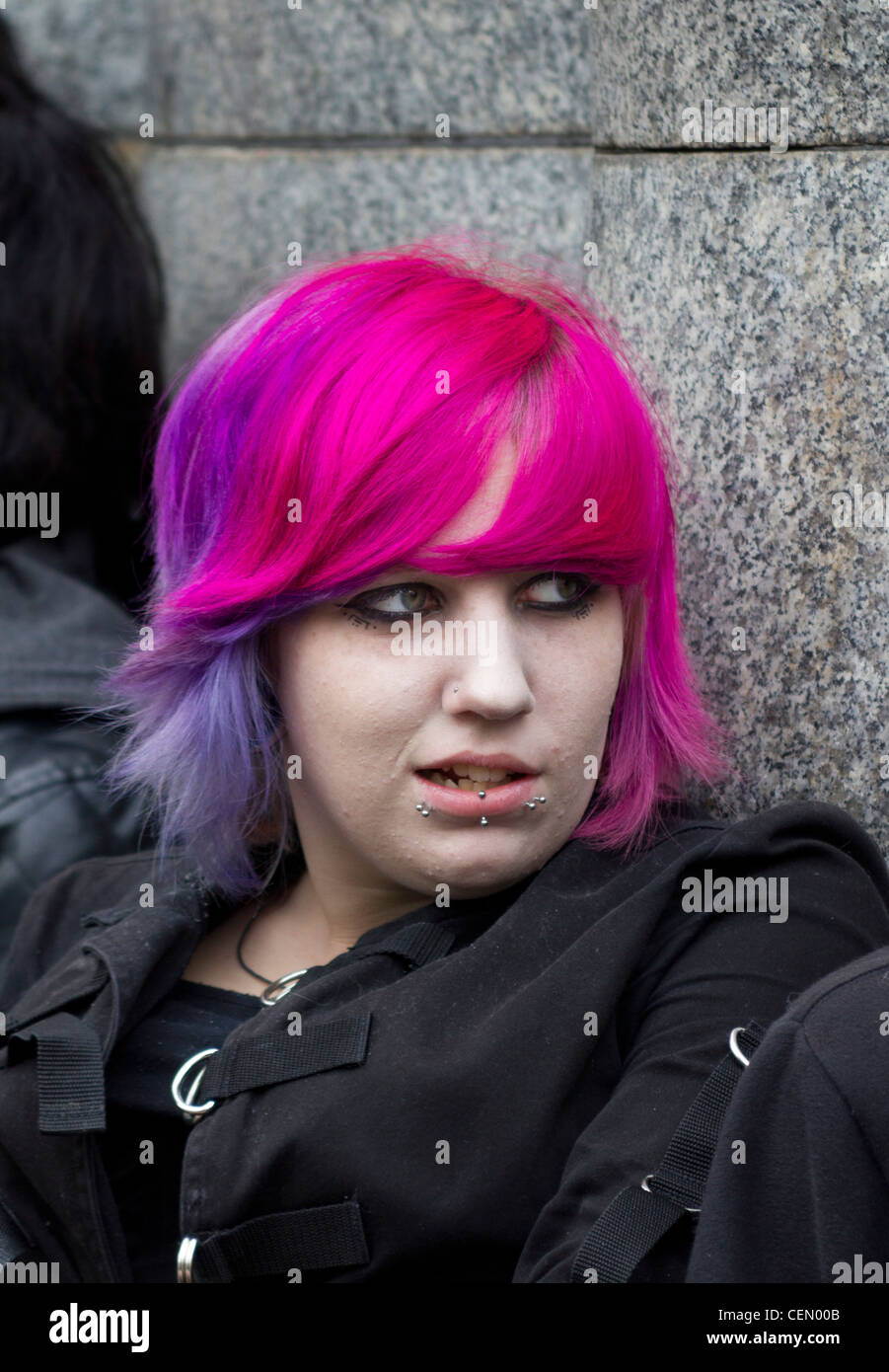 Lip piercings hi-res stock photography and images - Alamy