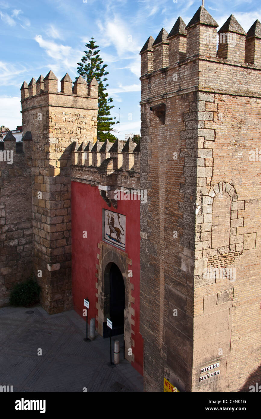The Alcazar of Seville, Reales Alcazares de Sevilla Stock Photo - Alamy