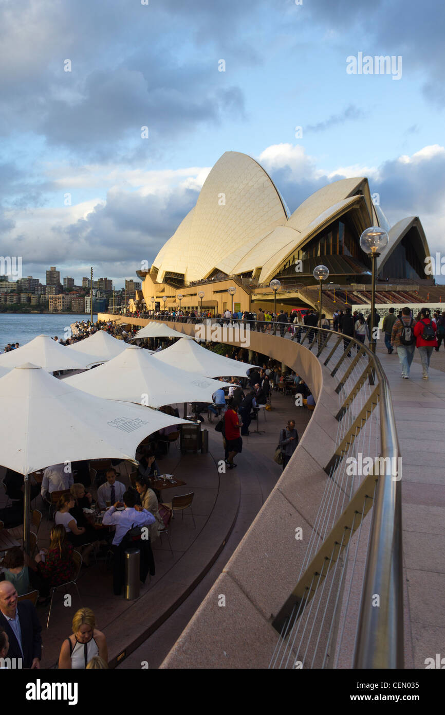 Sydney Opera House at evening Stock Photo - Alamy