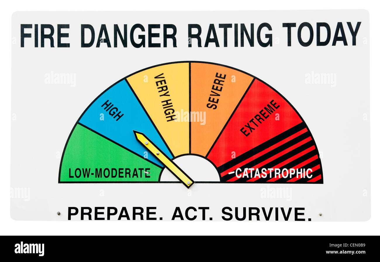 Fire danger rating hi-res stock photography and images - Alamy