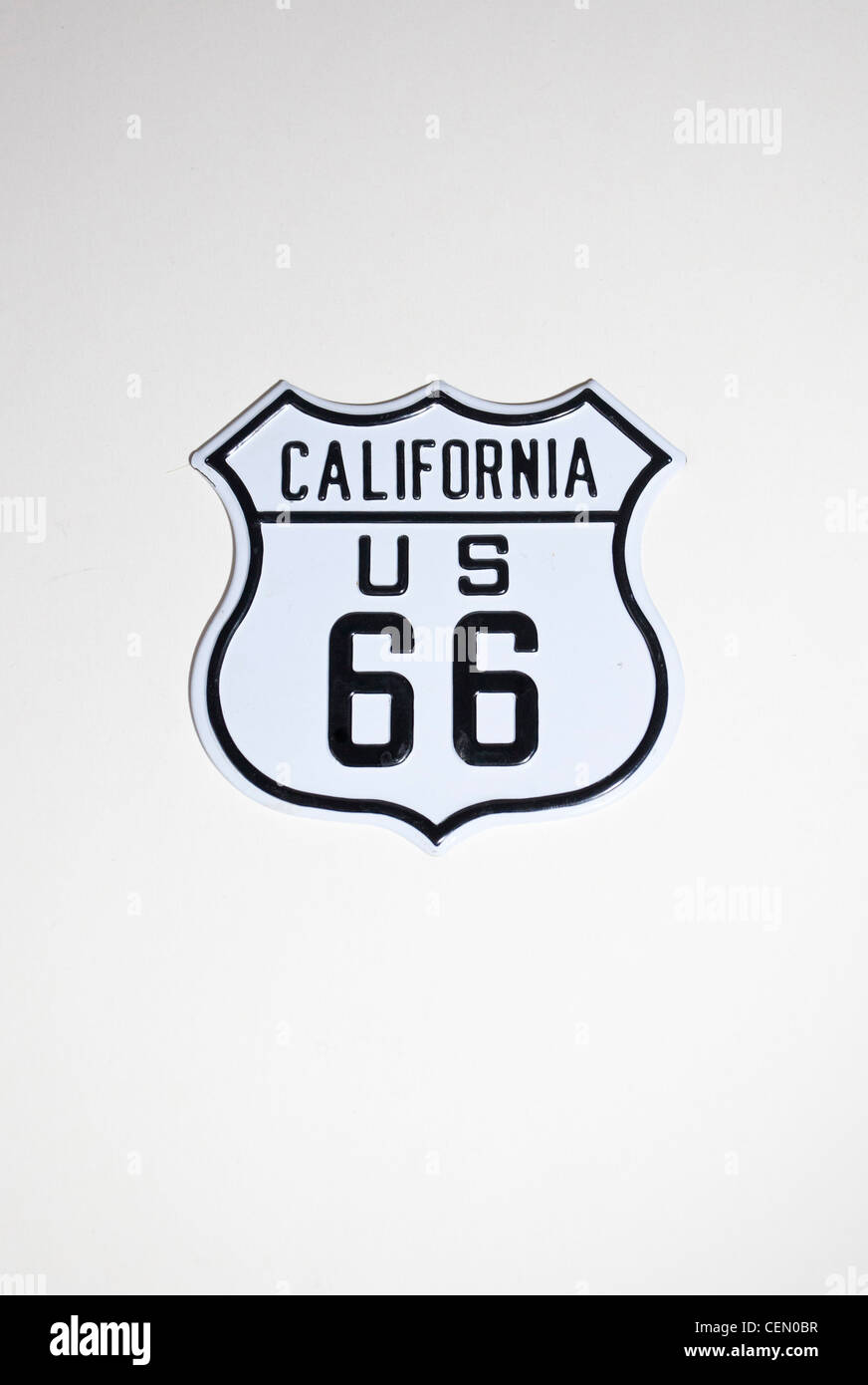 California US Route 66 badge Stock Photo - Alamy