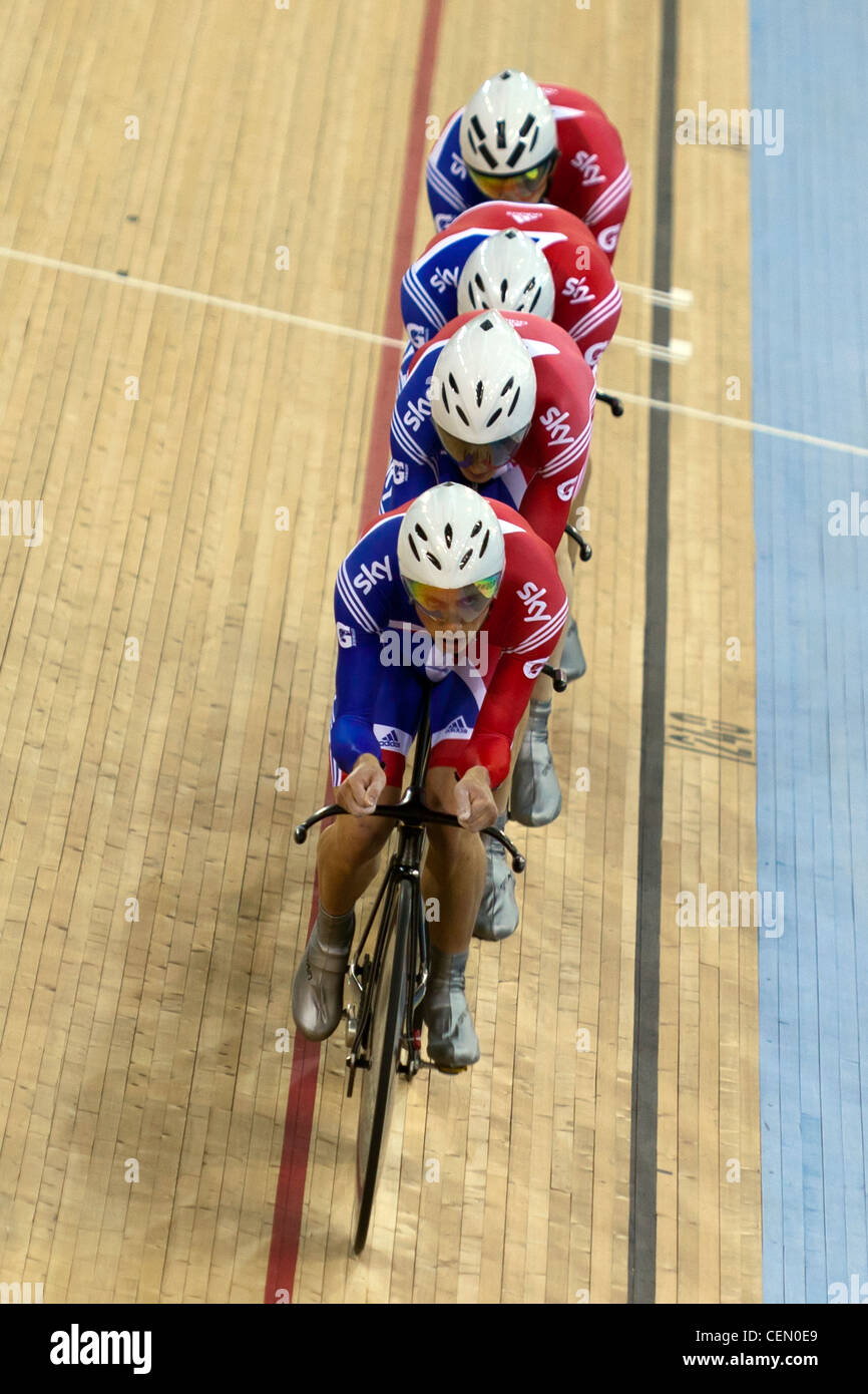 Great Britain Men's Team Pursuit UCI Track Cycling World Cup 2012 part ...