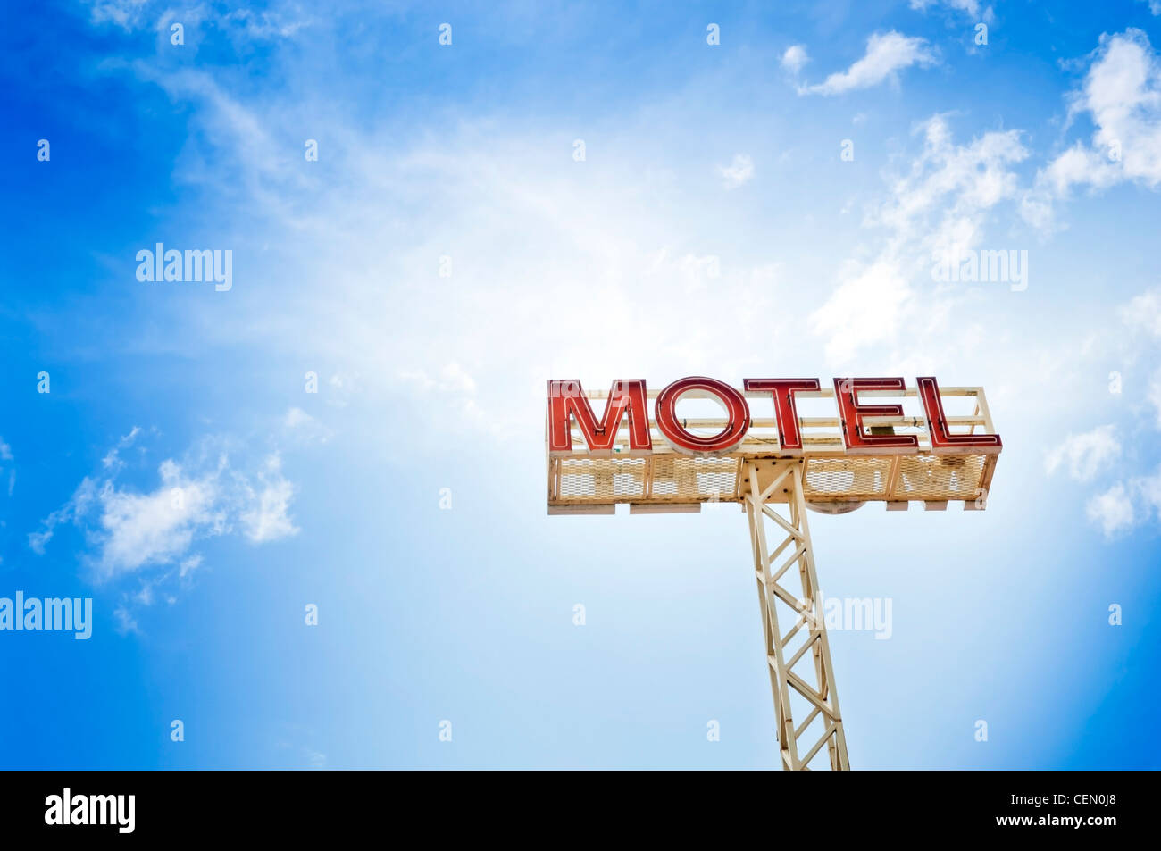 Motel neon sign hi-res stock photography and images - Alamy