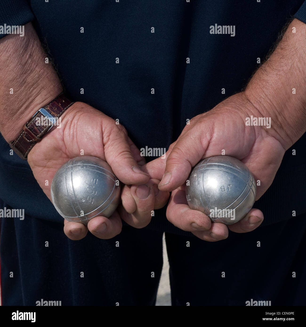 The boules player hi-res stock photography and images - Alamy