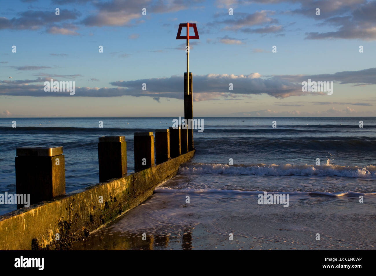Bournemouth Beach. Groyne Stock Photo - Alamy