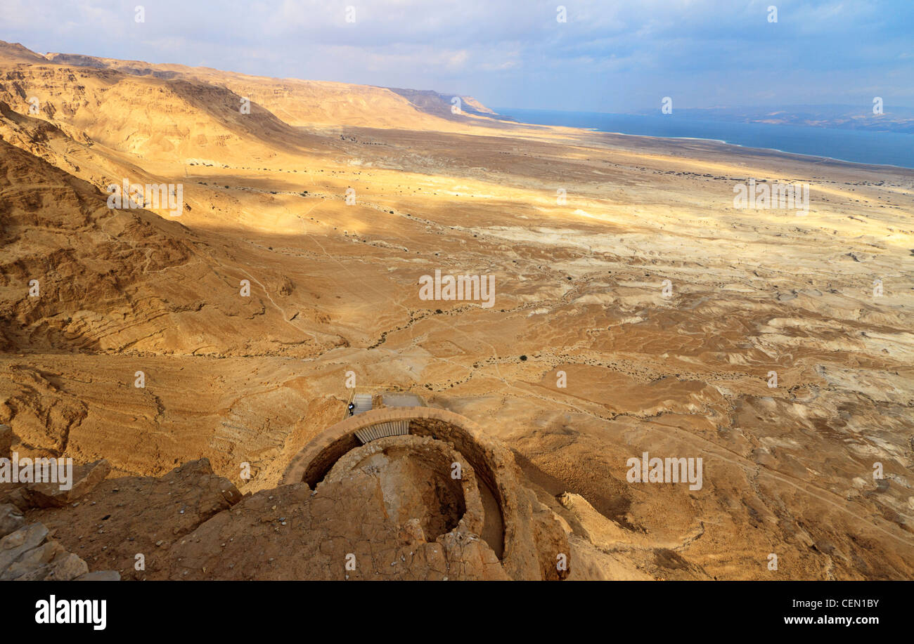 Original steps leading to the middle and lower terrace off the Northern ...