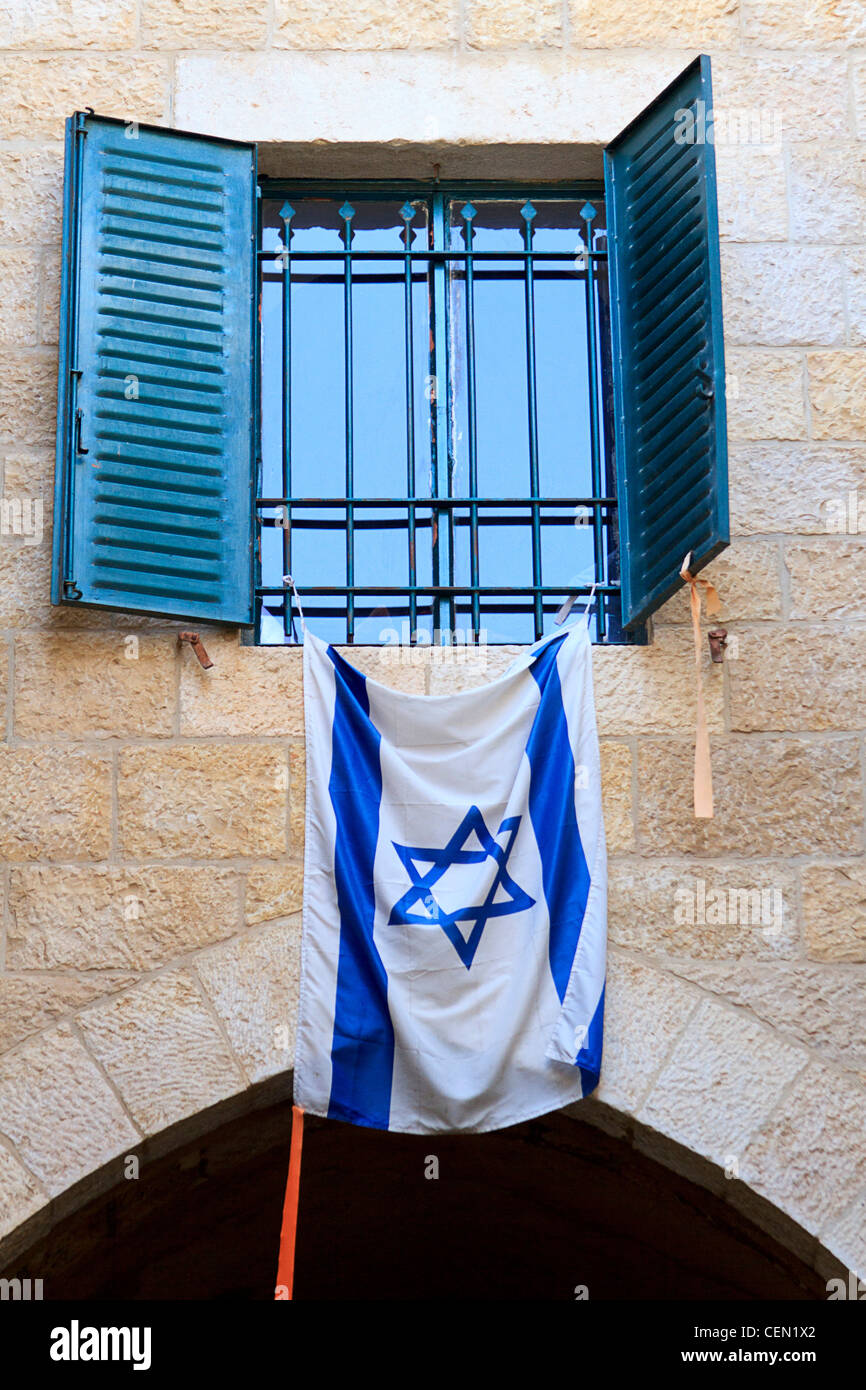 Jerusalem flag hi-res stock photography and images - Alamy