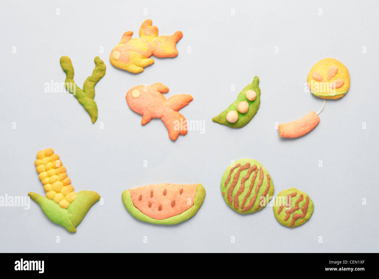 Cookies in different shapes Stock Photo - Alamy