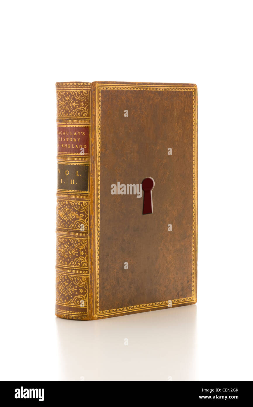 Book with a keyhole Stock Photo - Alamy