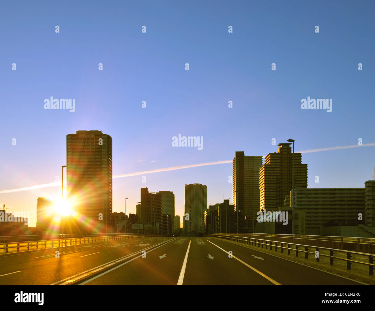 Tsukuda Ohashi Bridge, Chuo ward, Tokyo Prefecture, Honshu, Japan Stock ...