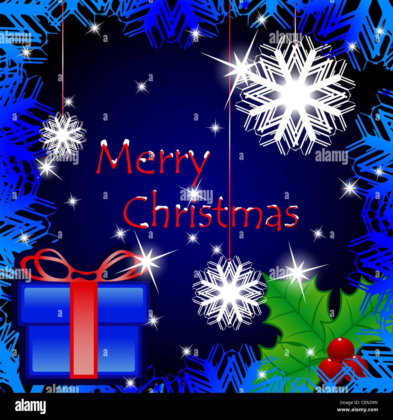 christmas card, abstract vector art illustration; image contains ...