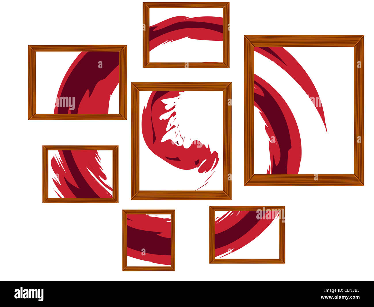 abstract frames arrangement, vector art illustration Stock Photo - Alamy