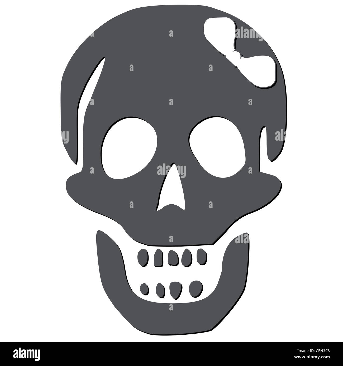 Skull white hi-res stock photography and images - Alamy