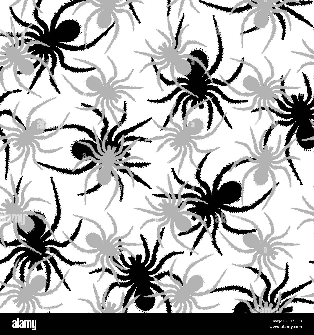 spiders pattern, abstract seamless texture; vector art illustration ...