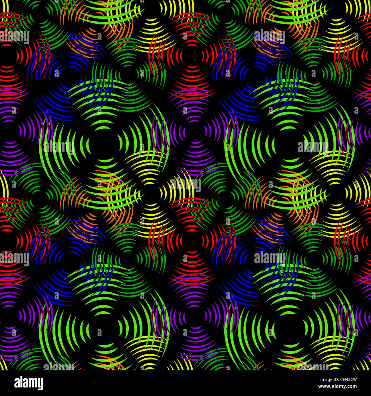 seamless abstract circles, unique vector texture; awesome art ...