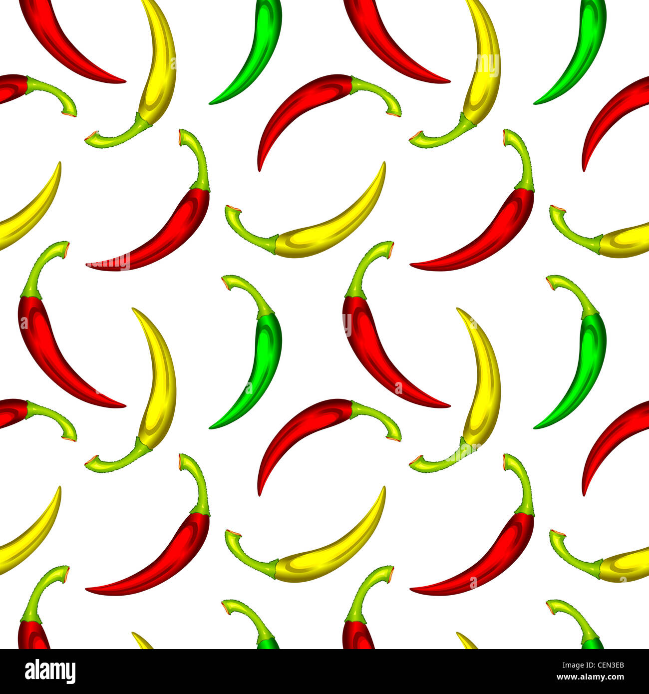 peppers pattern, abstract seamless texture; vector art illustration ...