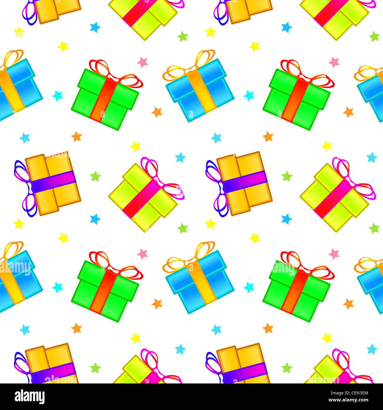 present boxes pattern, abstract seamless texture; vector art ...