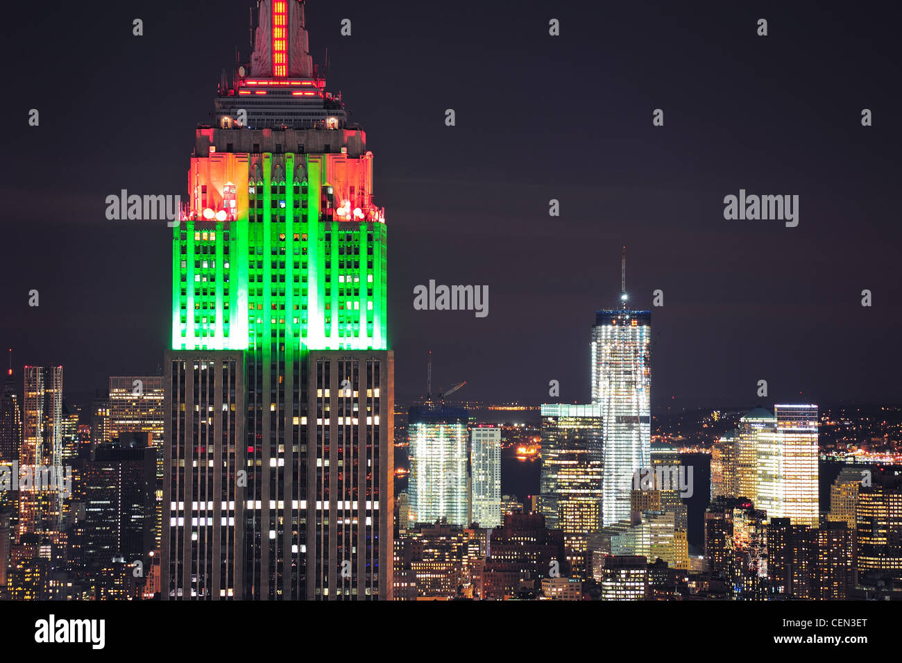 Empire State Building At Night Close Up