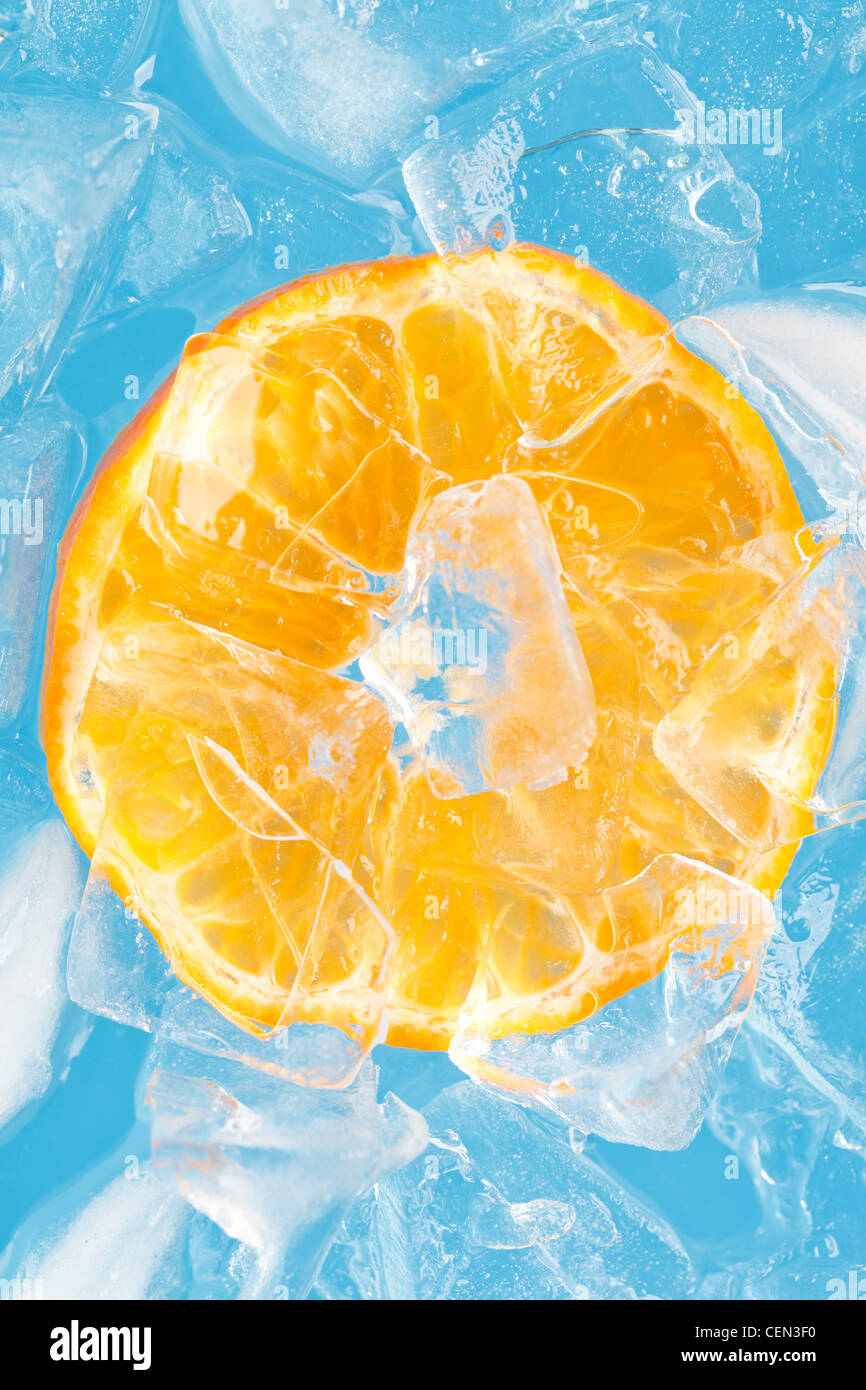 orange and ice Stock Photo - Alamy
