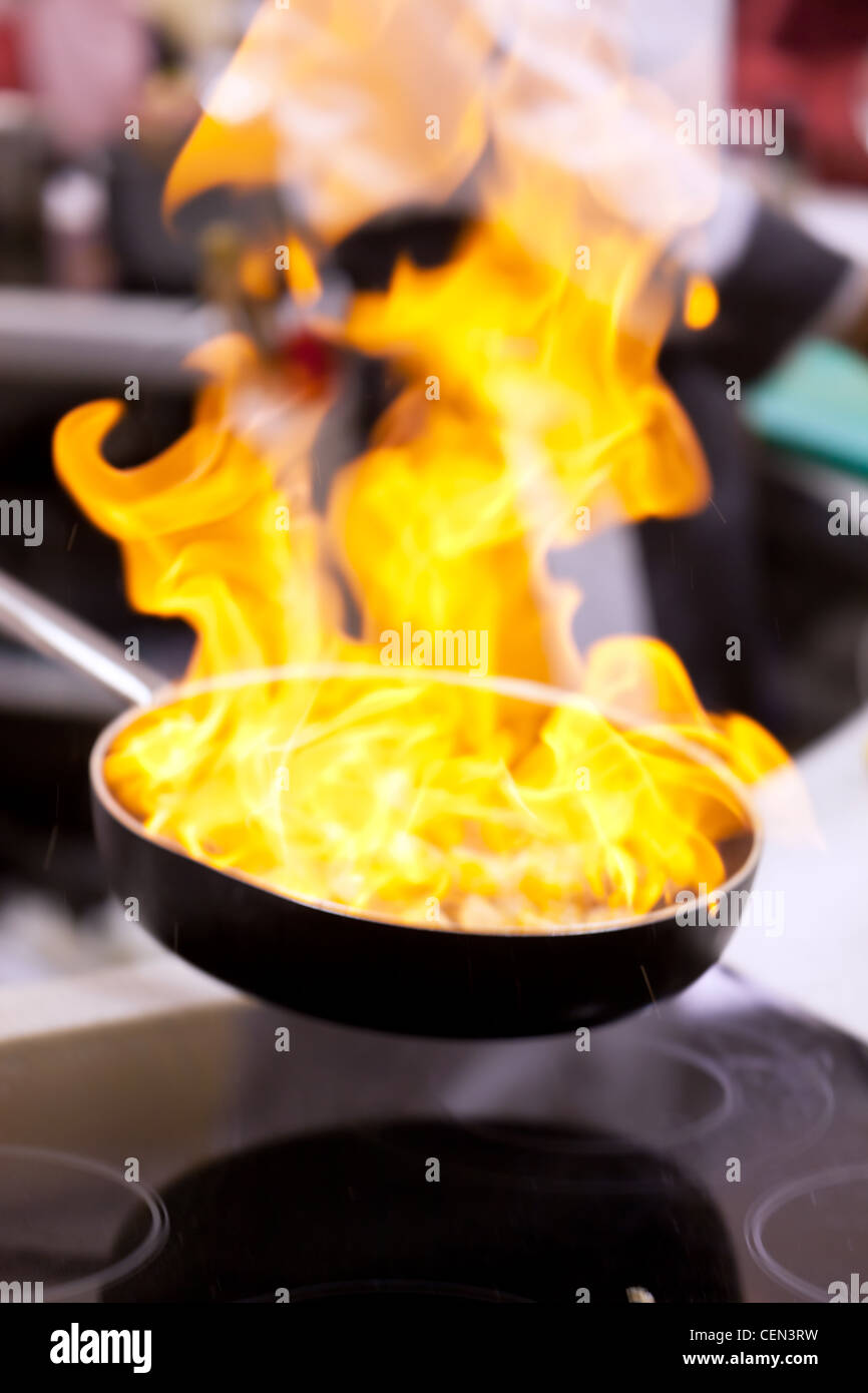 pot with fire Stock Photo - Alamy