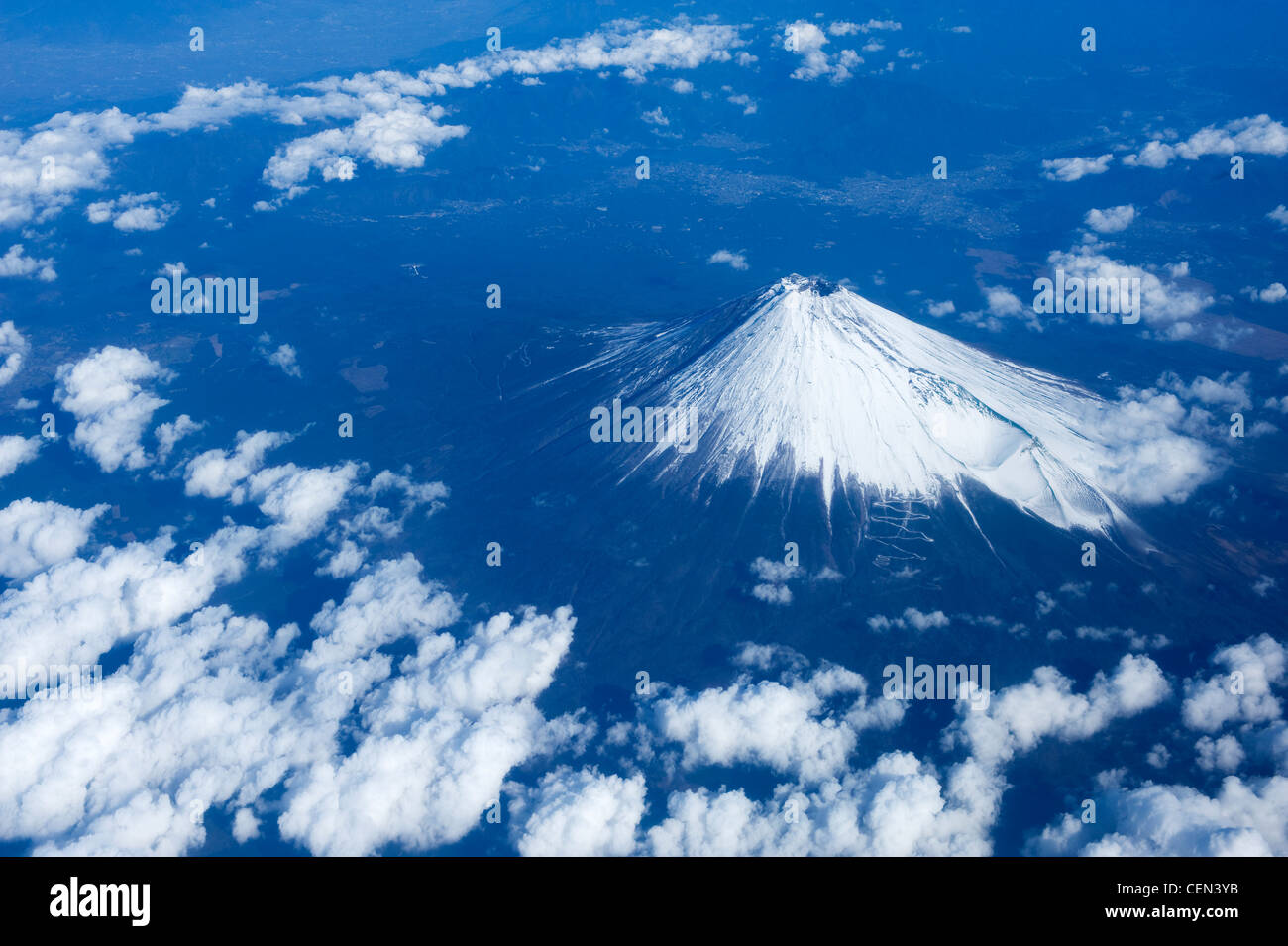 Aerial View of Mt Fuji Stock Photo - Alamy