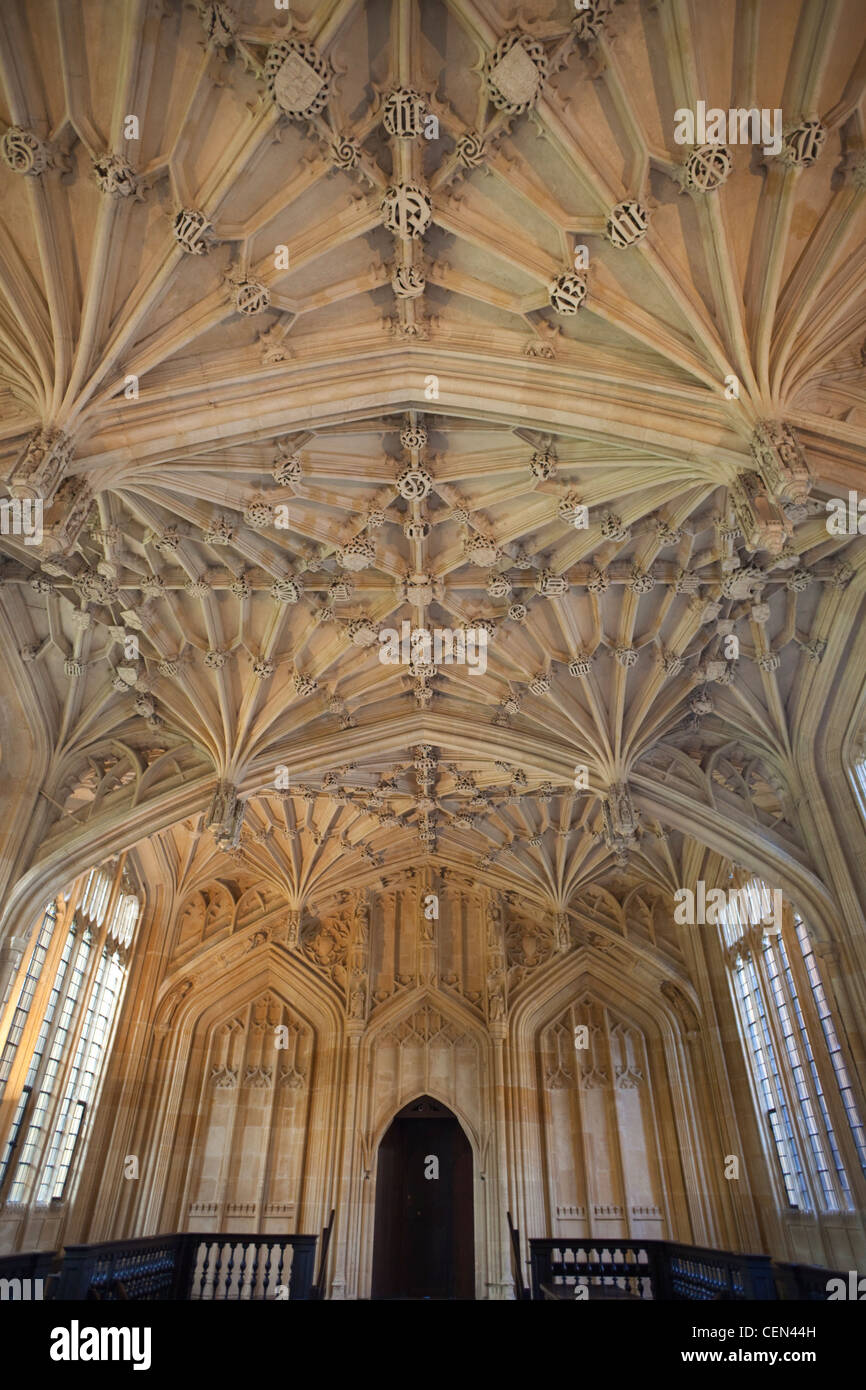 England, Oxfordshire, Oxford, Bodleian Library, The Divinity School ...