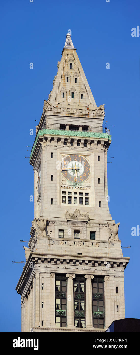 Boston Custom House Clock Tower in downtown Stock Photo - Alamy