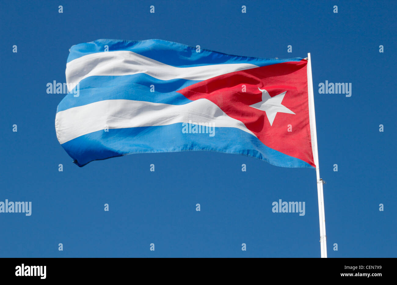 Flying cuban flag hi-res stock photography and images - Alamy